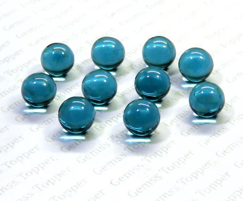 London Blue Topaz 10x10 mm Ball Plain | Gemsstopper